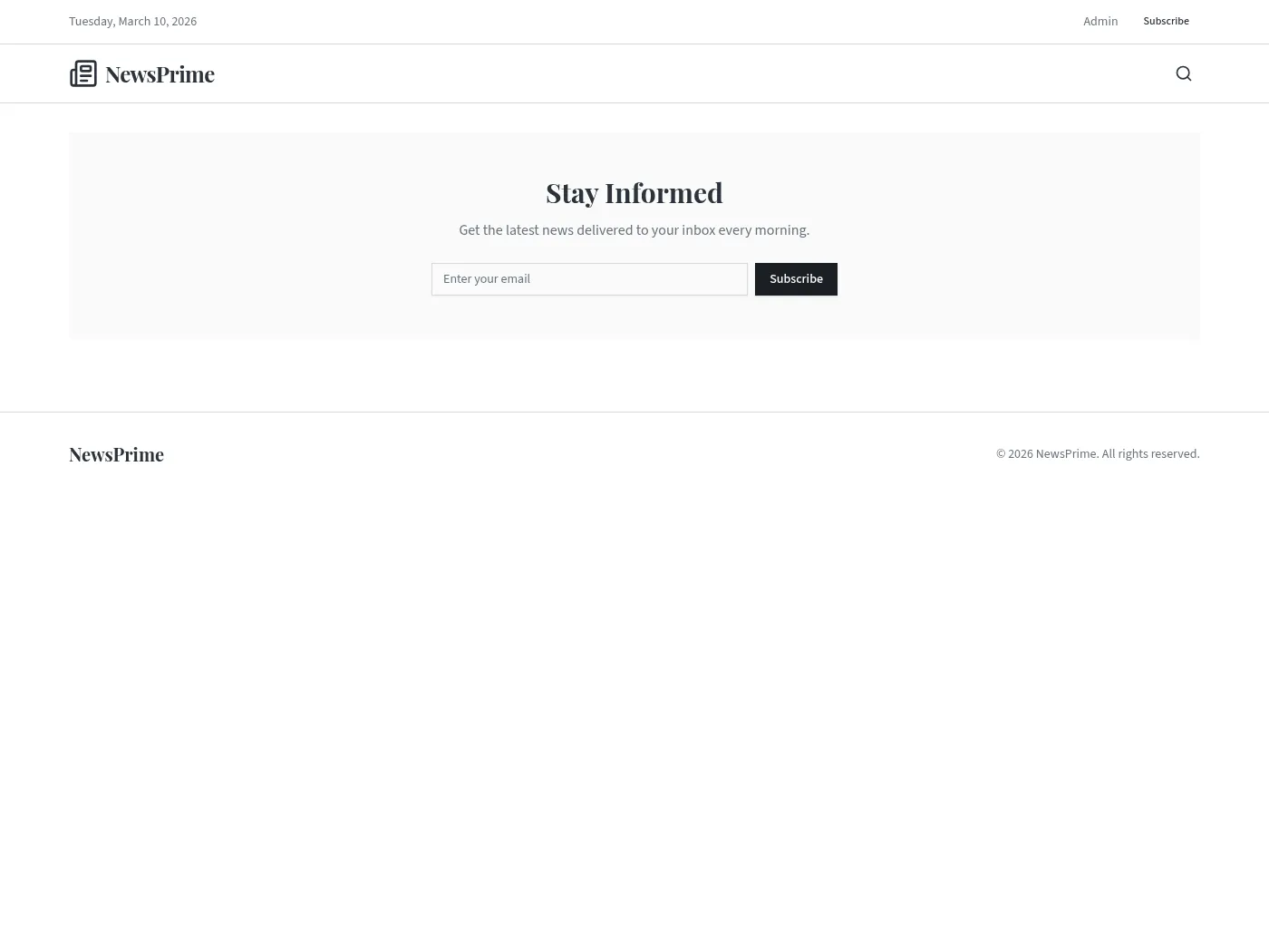 NewsPrime Portal