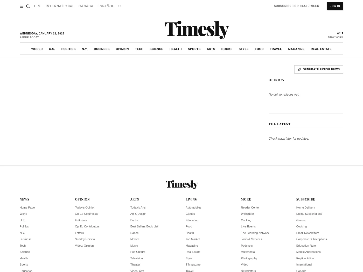 Timesly News Reader