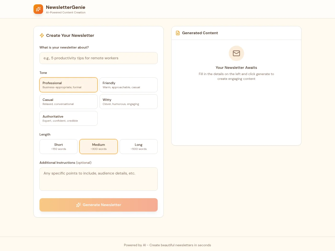 NewsletterGenie