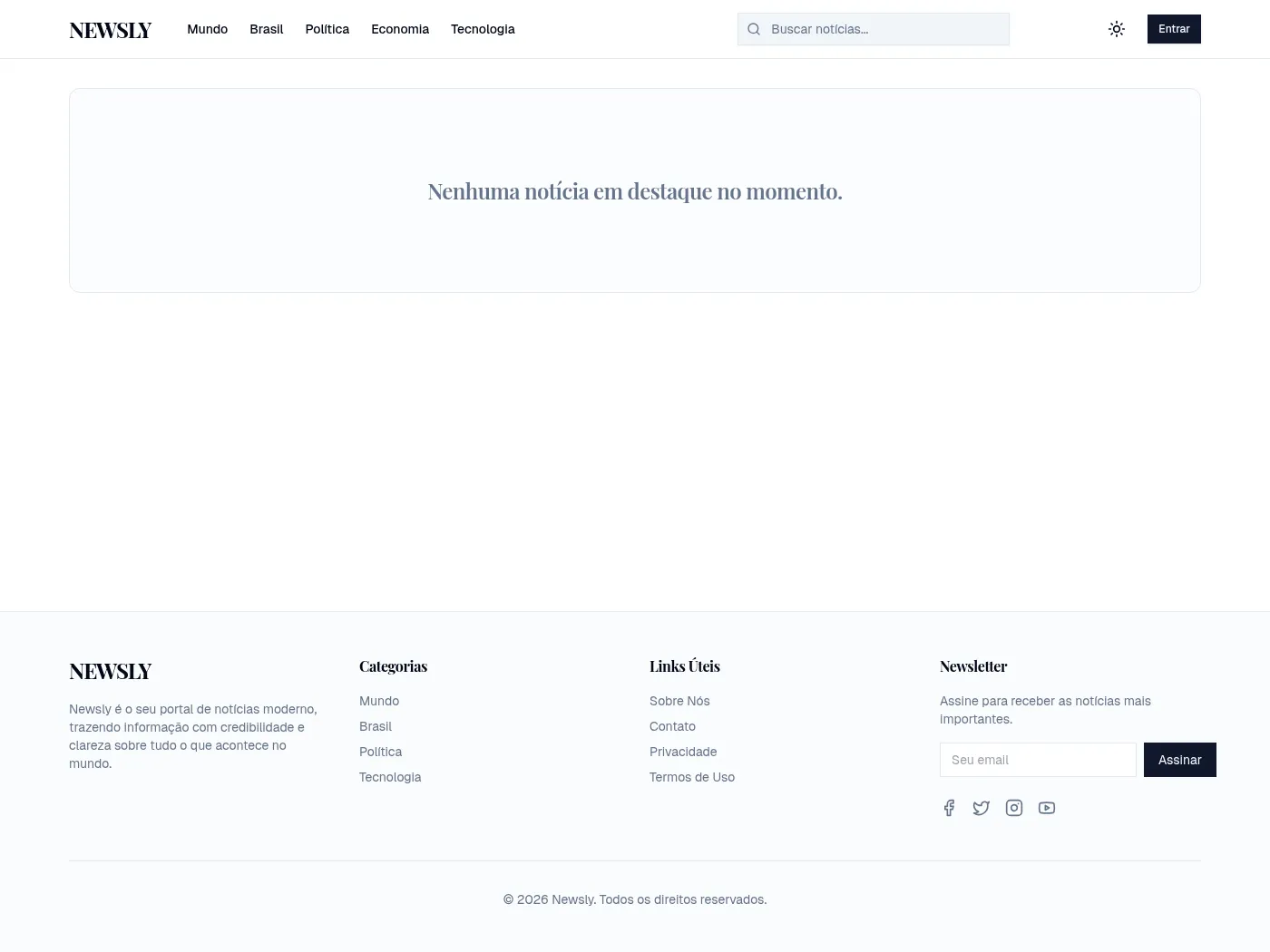 Newsly Modern News Portal