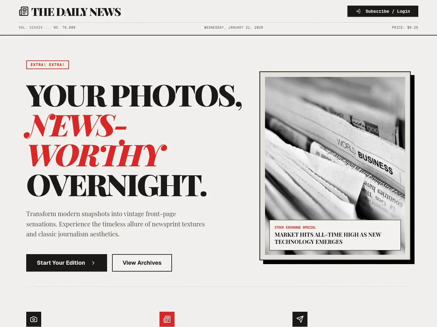 Newspaper Style ImageGen