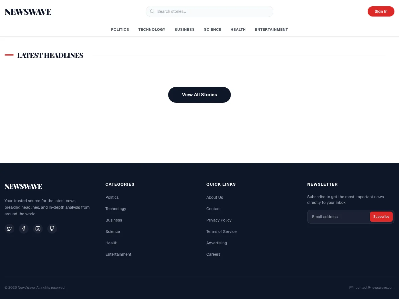 NewsWave Website
