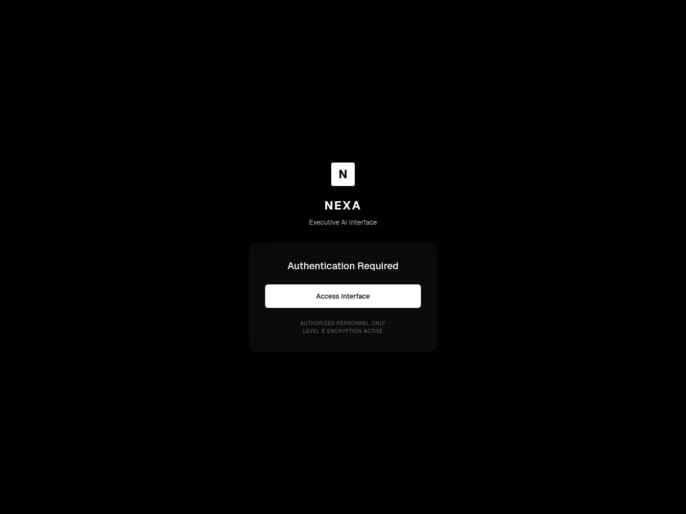 NEXA Executive AI Interface