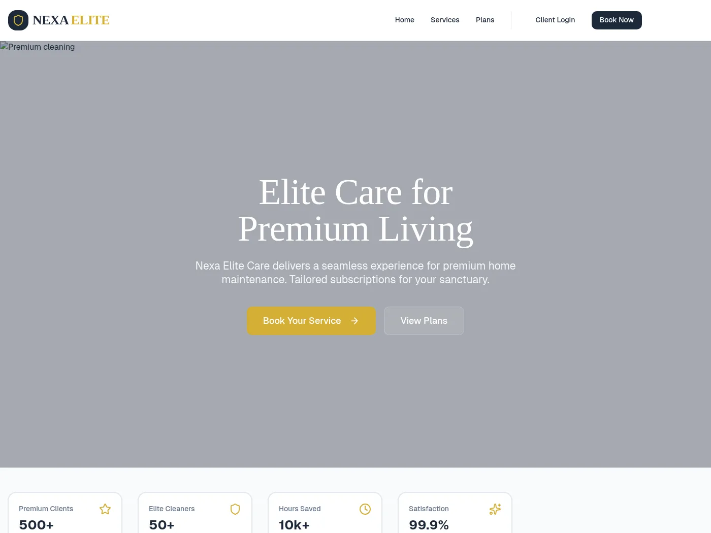 Nexa Elite Care Website