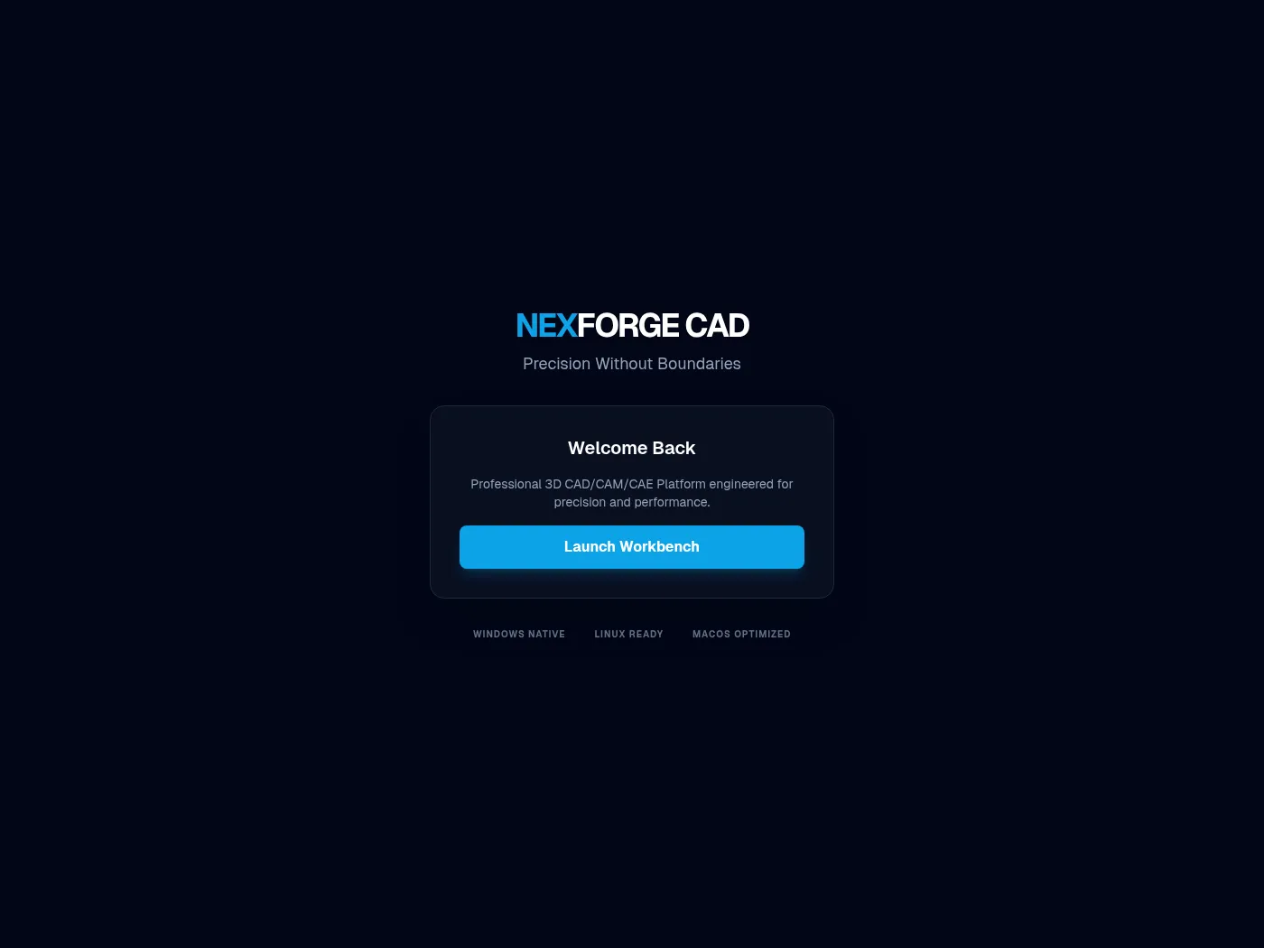 NexForge CAD Platform