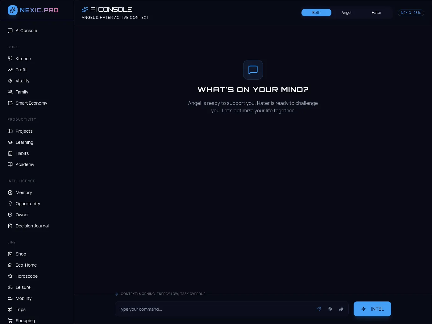 NEXIC.PRO AI Life OS