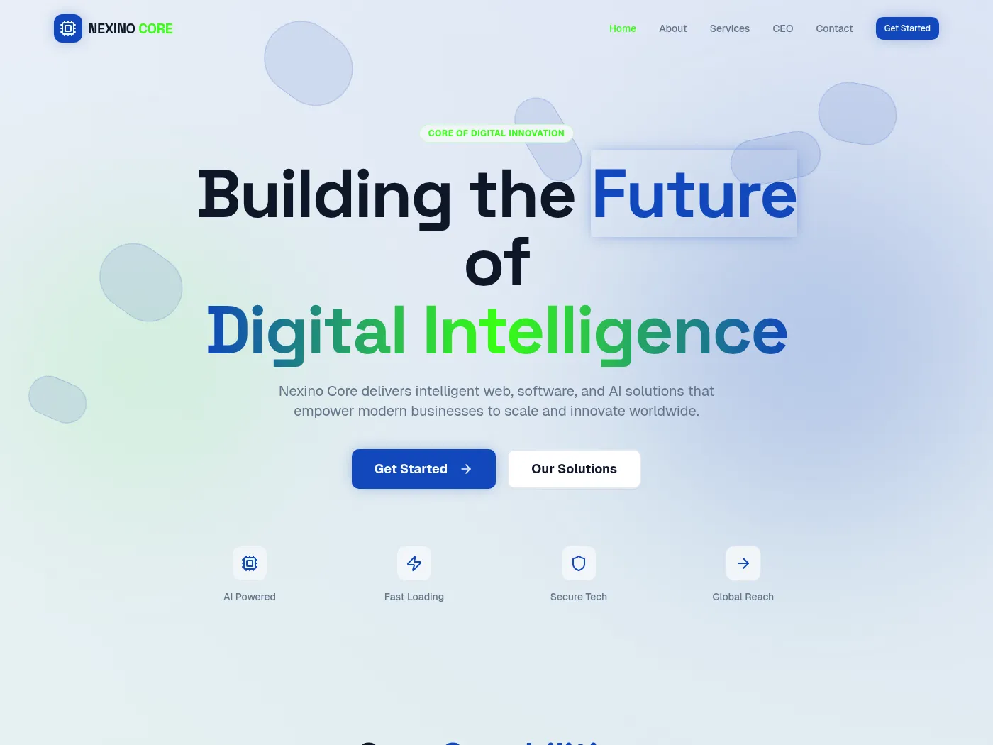 Nexino Core Website