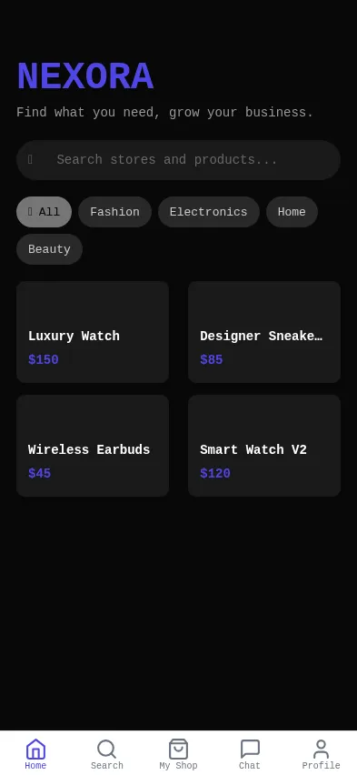 NEXORA Commerce App