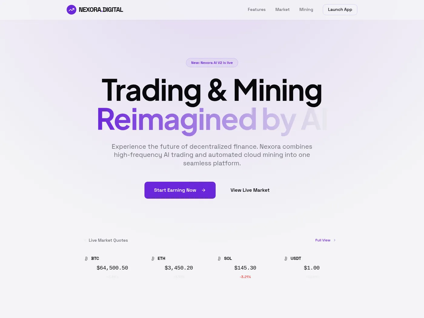Nexora Crypto AI Platform