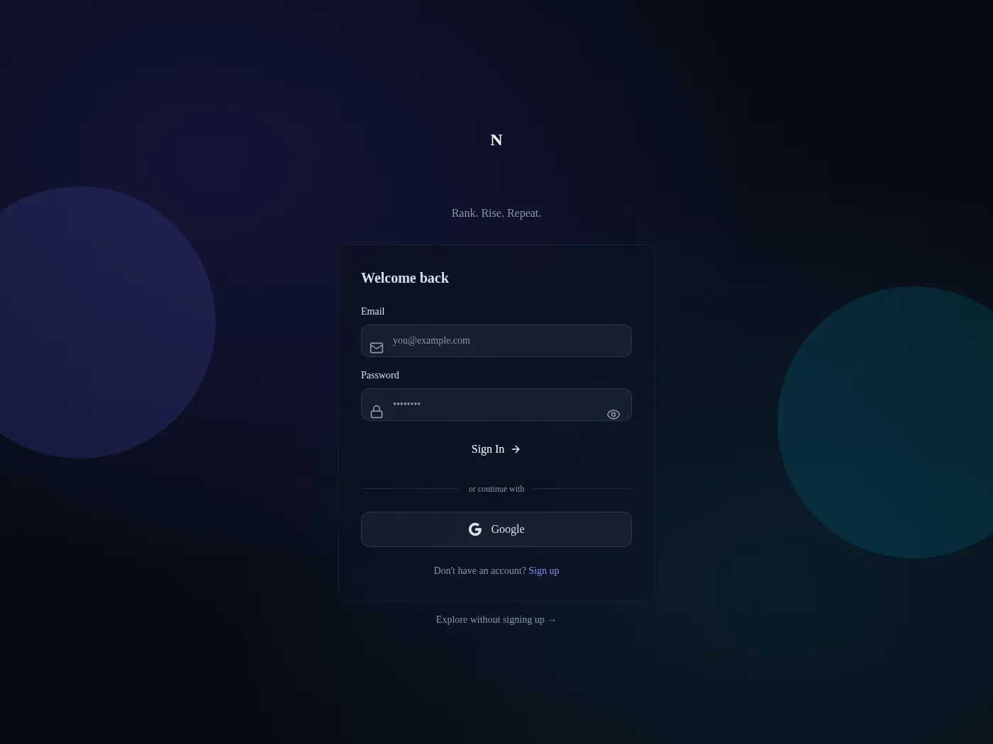 NEXORA Exam Prep Platform
