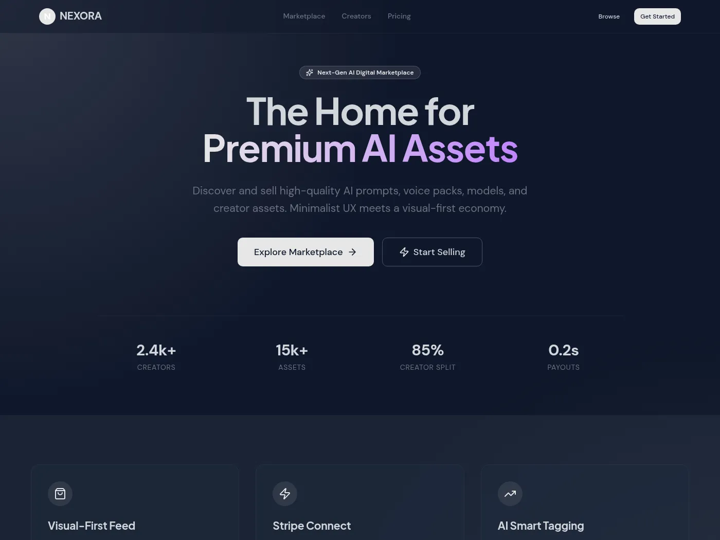 NEXORA AI Marketplace