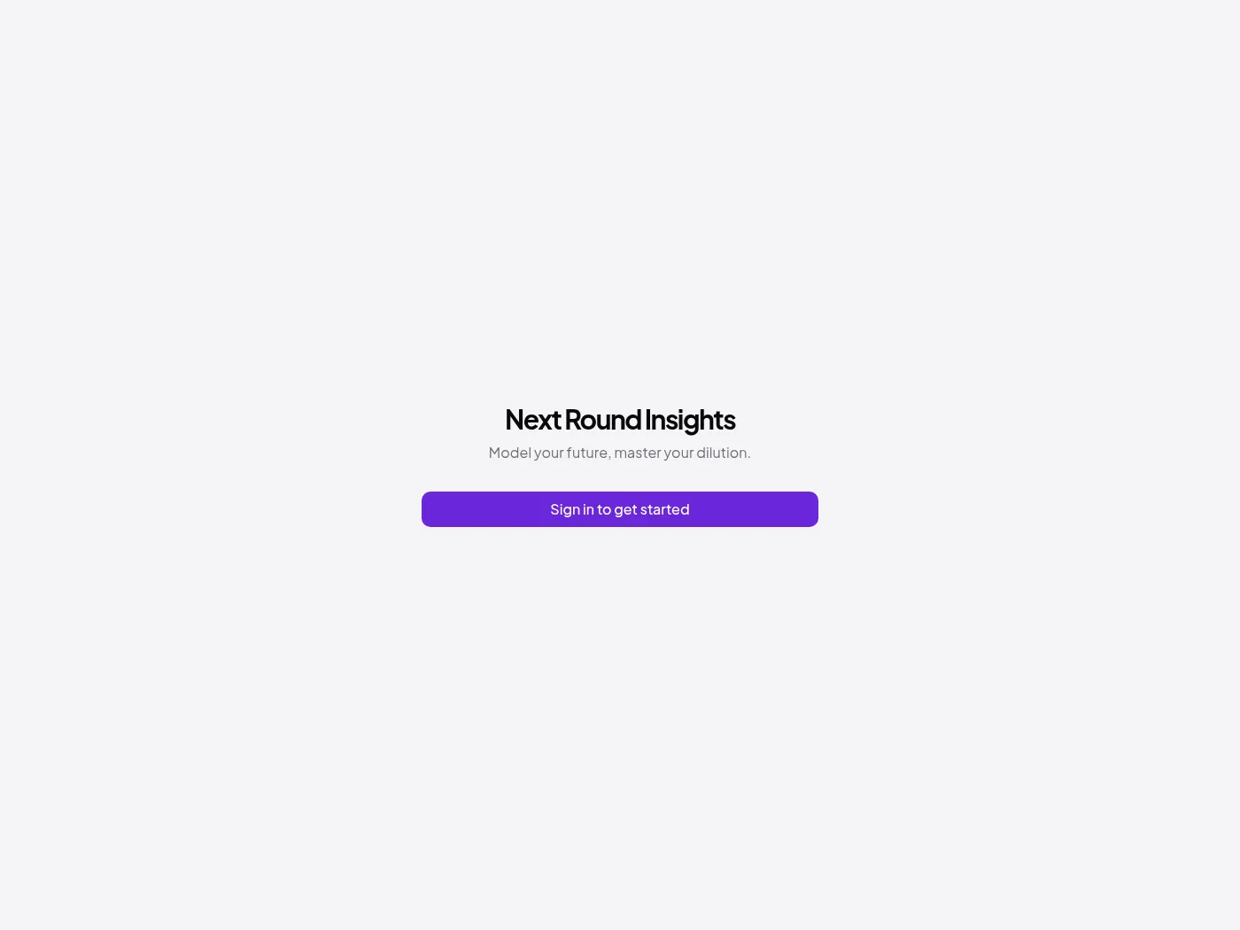 Next Round Insights