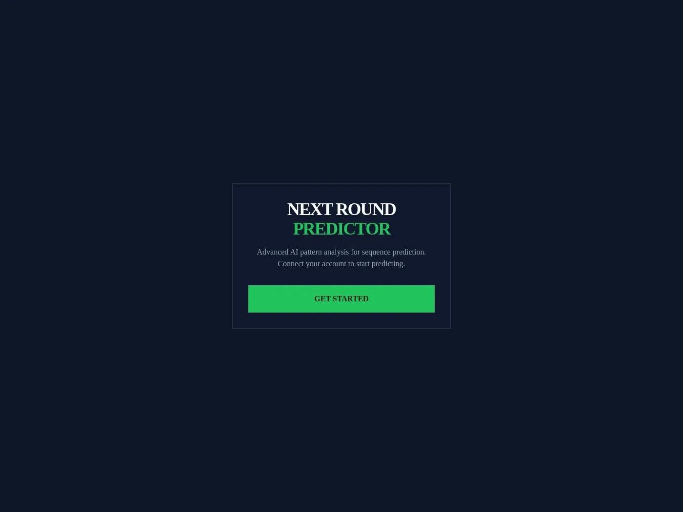 Next Round Predictor