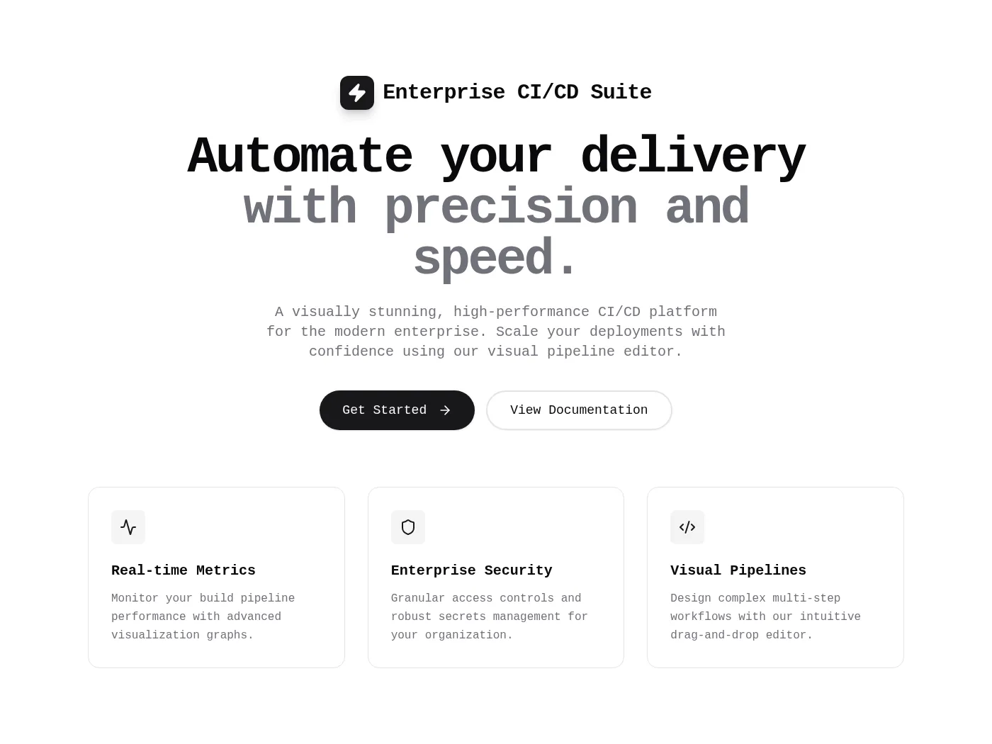 Enterprise CI/CD Suite