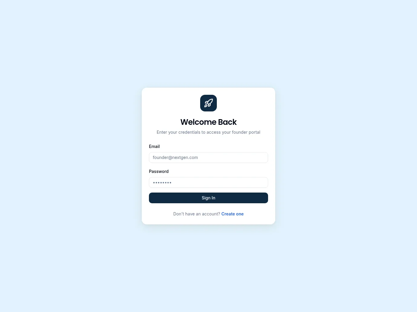 NextGen Founders Platform