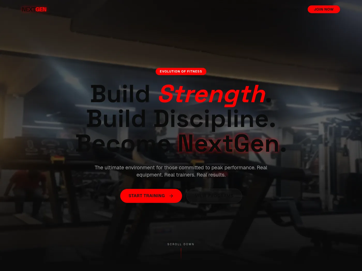NextGen Fitness Website