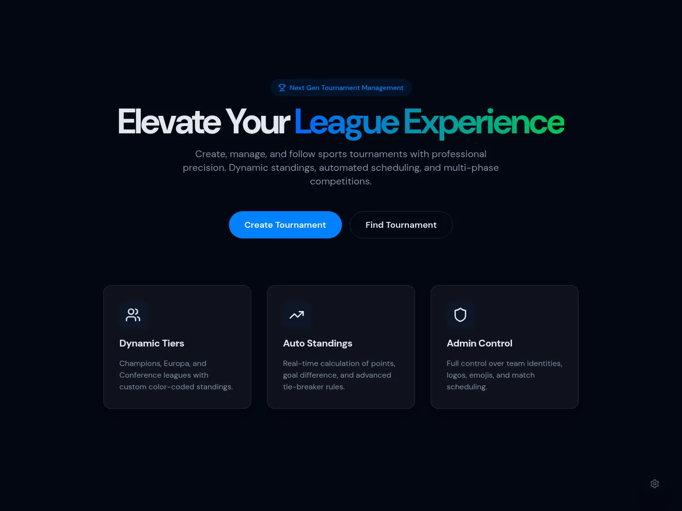 Next Gen League Webapp
