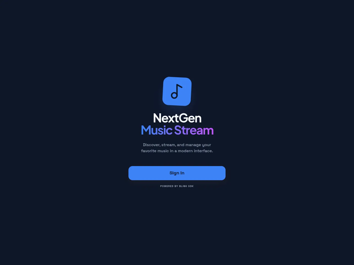 NextGen Music Stream