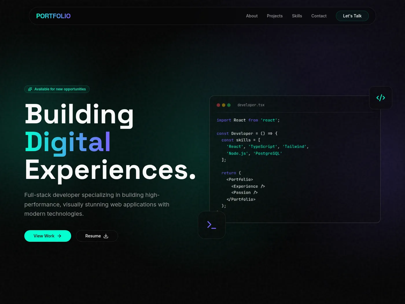 NextGen Personal Portfolio