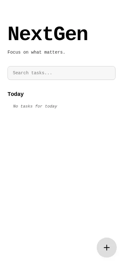 NextGen To-Do List