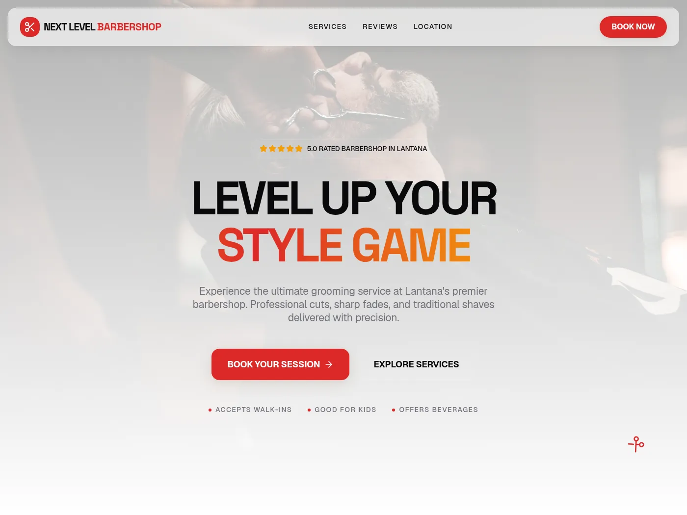 Next Level Barbershop Site