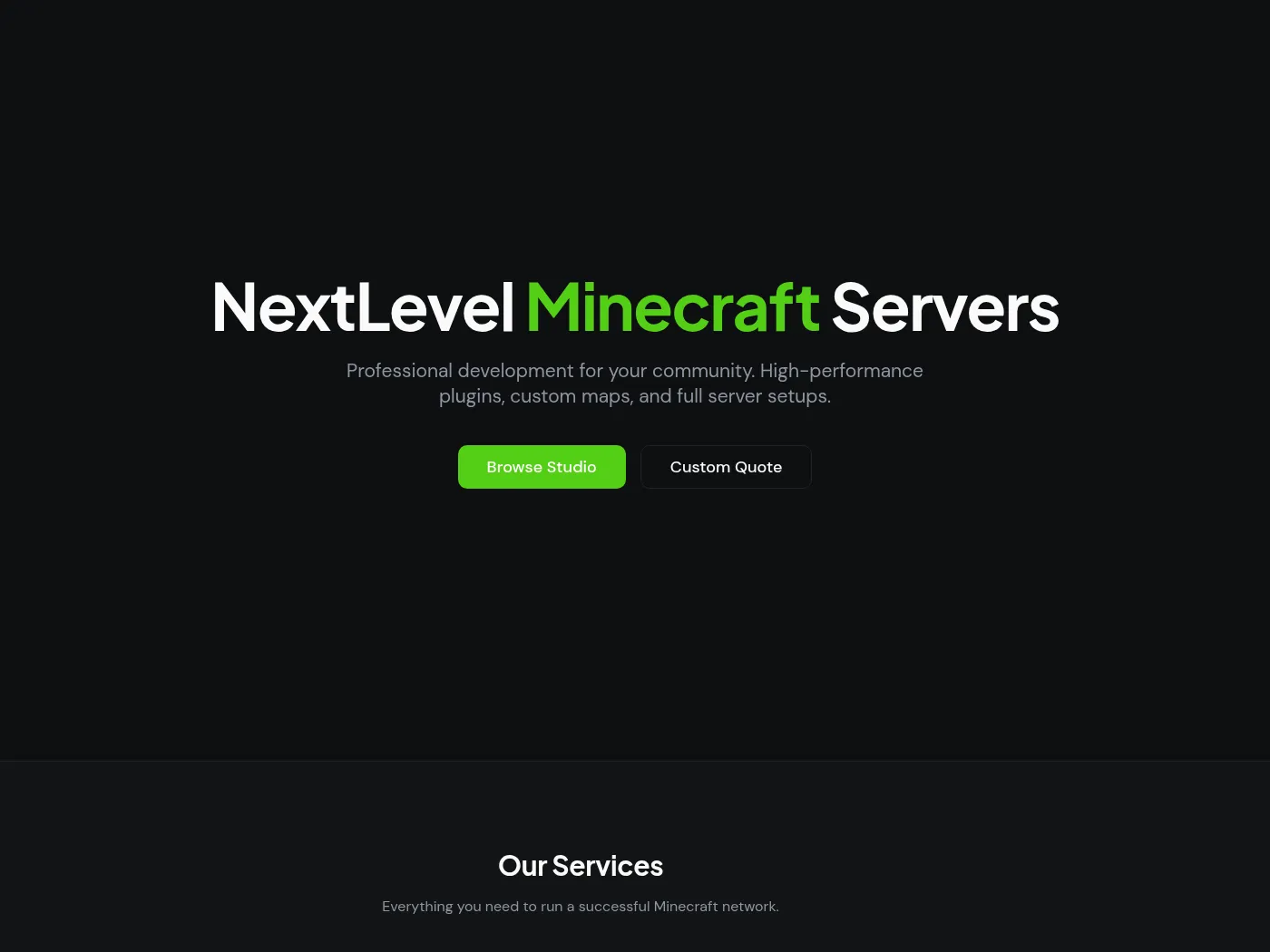 NextStudio Server Studio Site