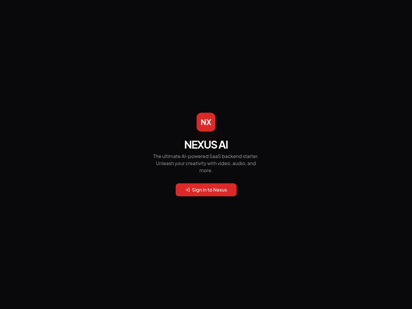 Nexus AI Backend Starter
