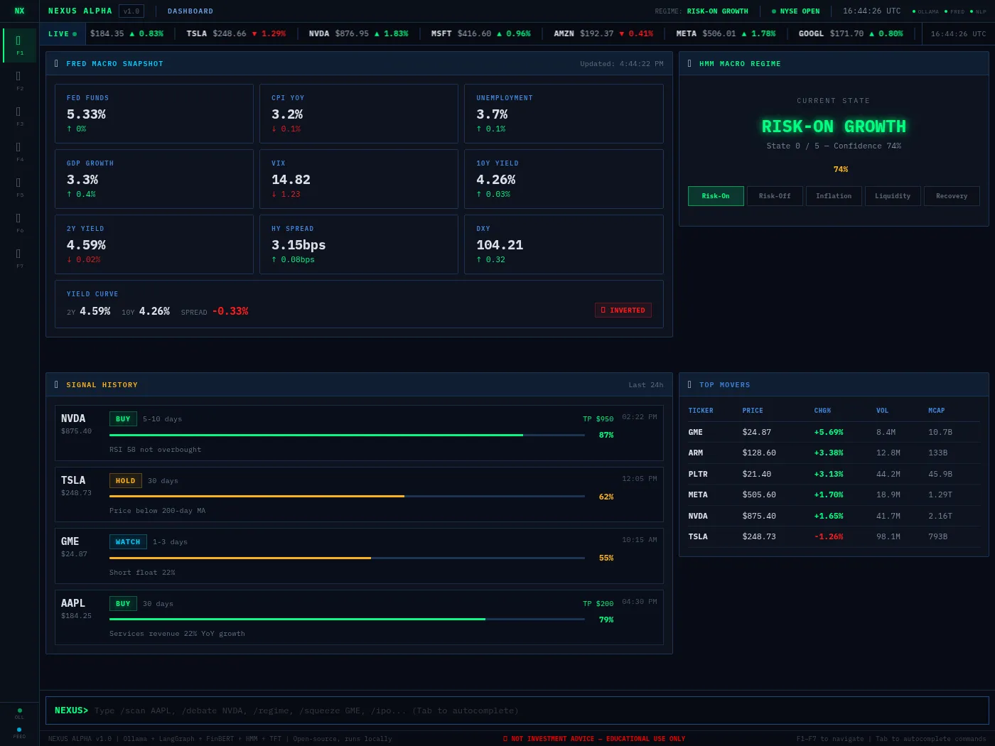 NEXUS ALPHA Terminal