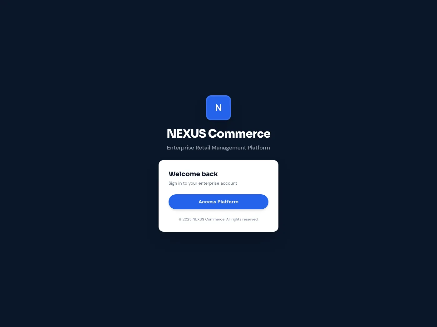 NEXUS Commerce Platform
