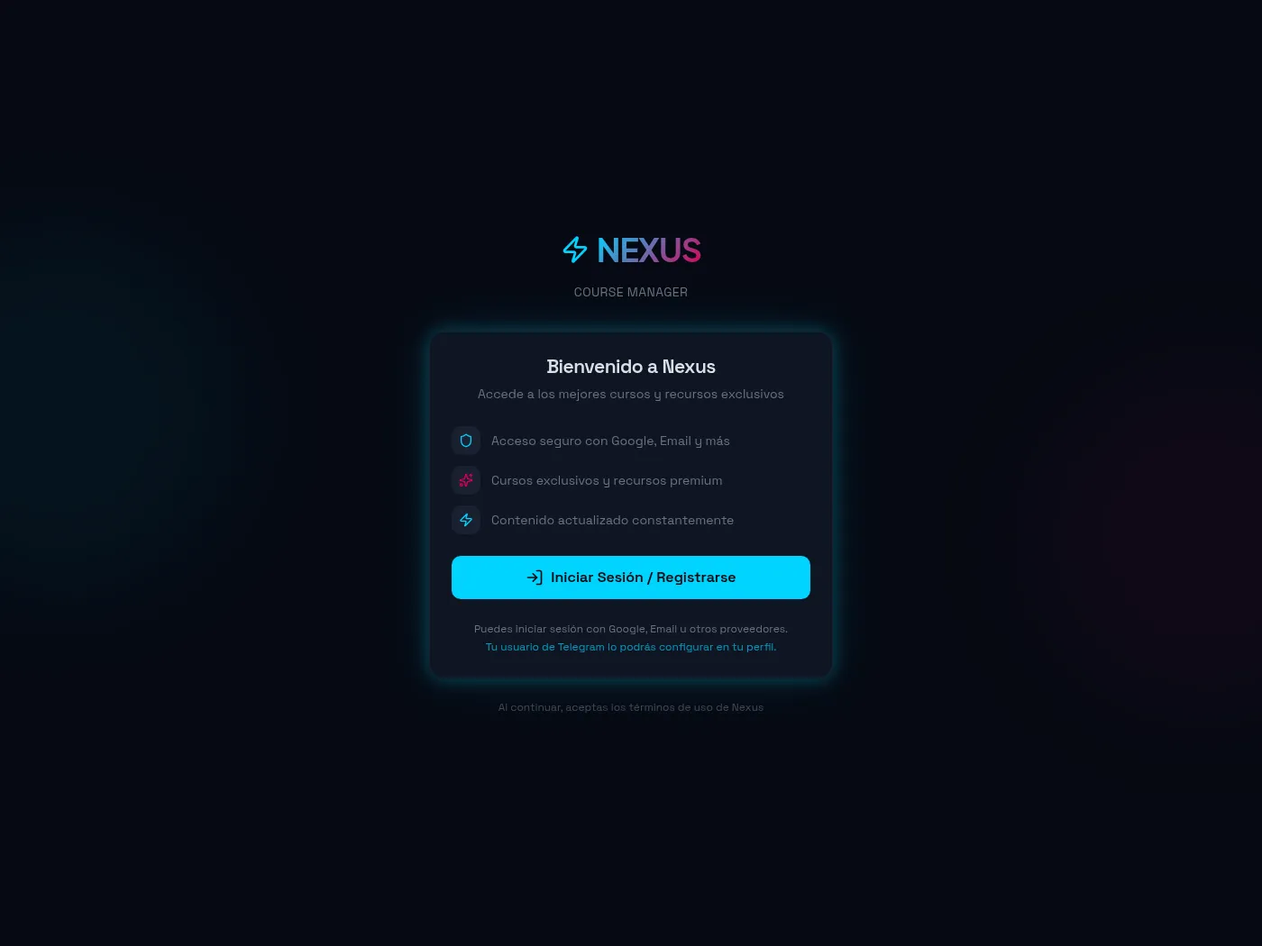 Nexus Course Manager