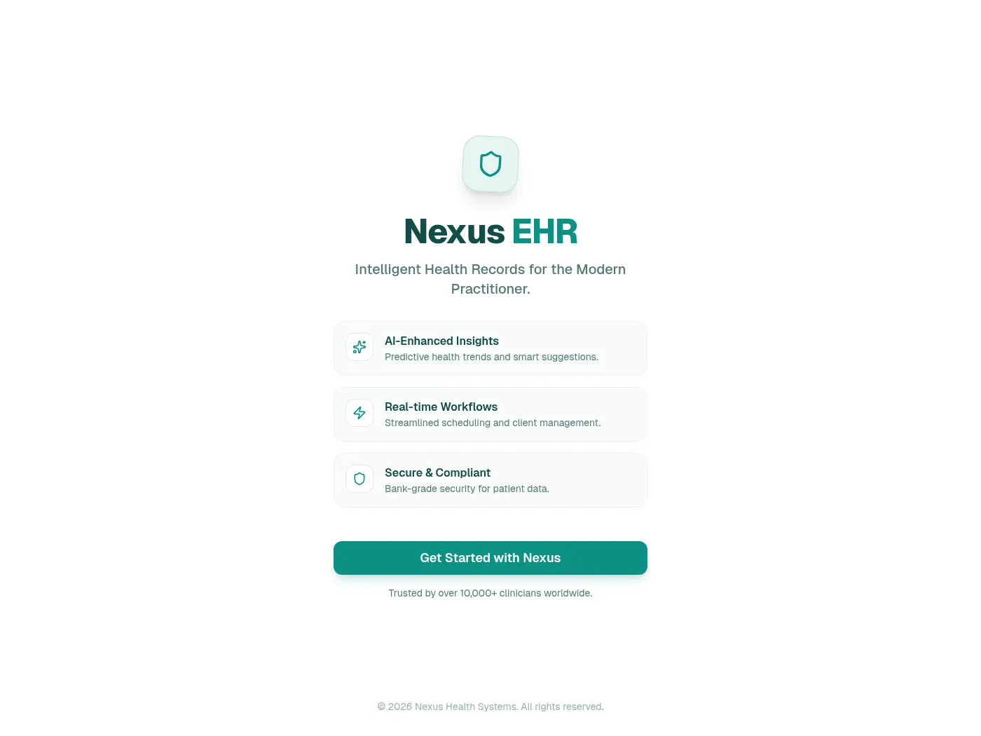 Nexus EHR Dashboard (Remix)