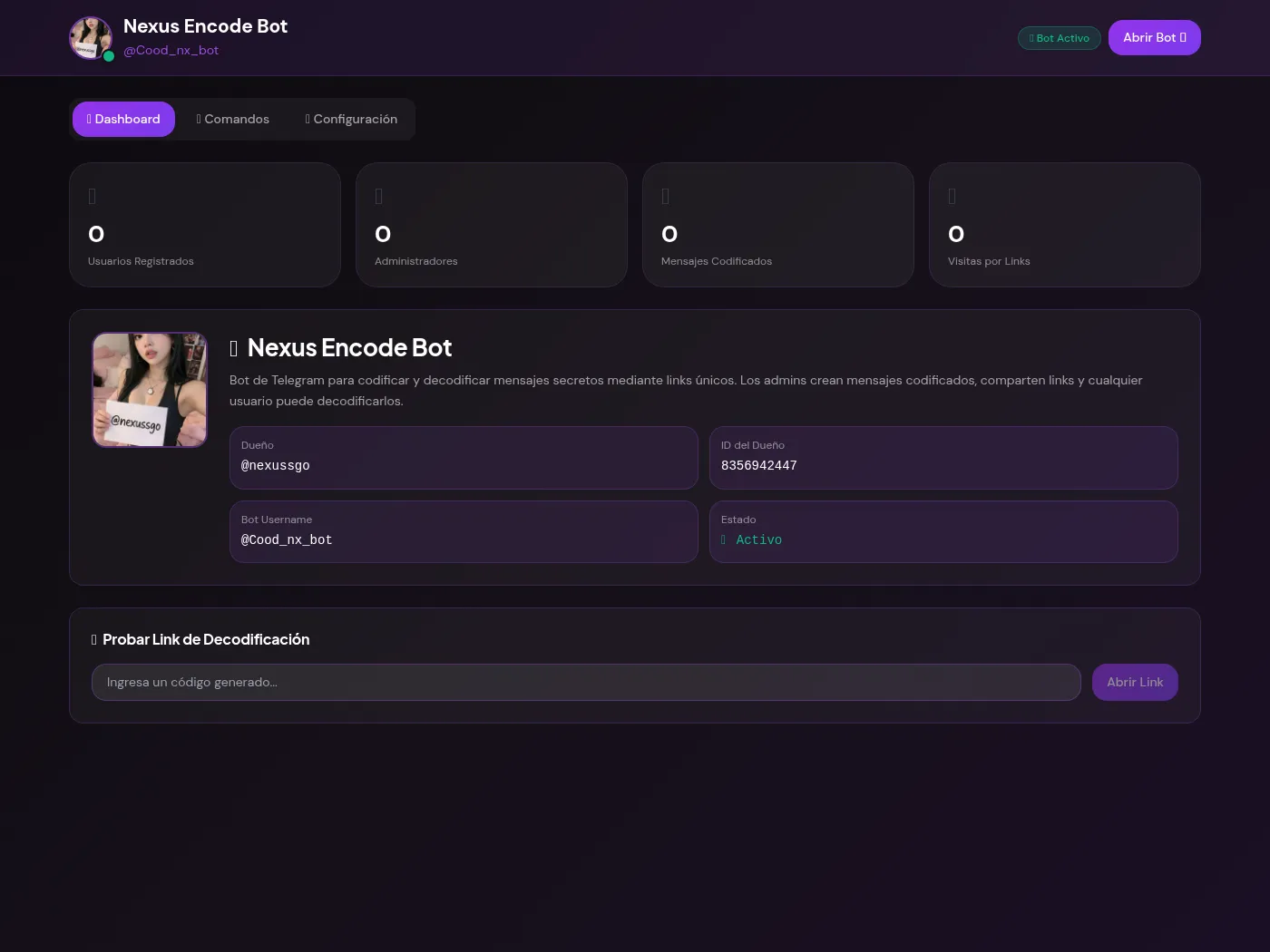 Nexus Encode Bot