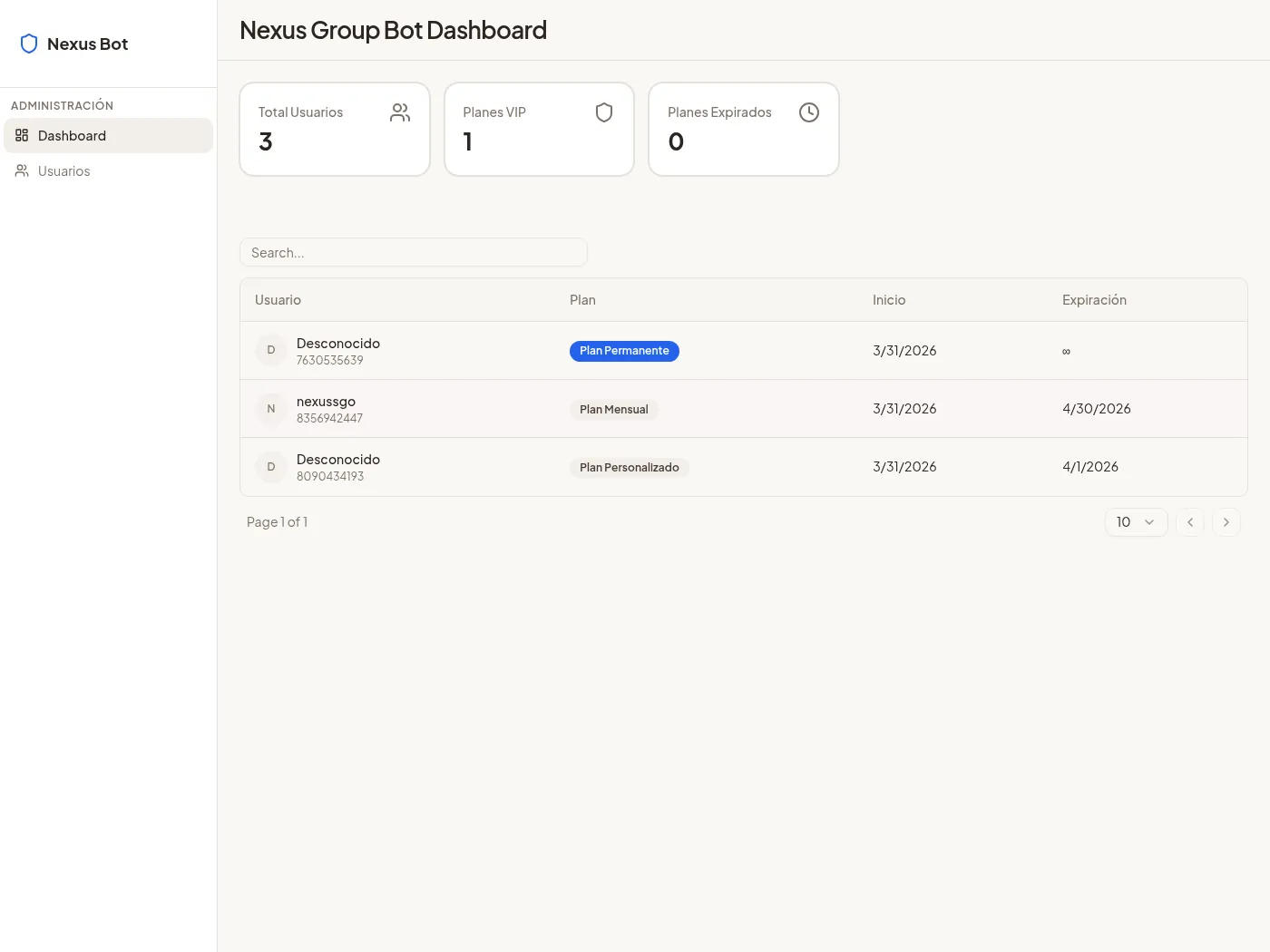 Nexus Group Bot