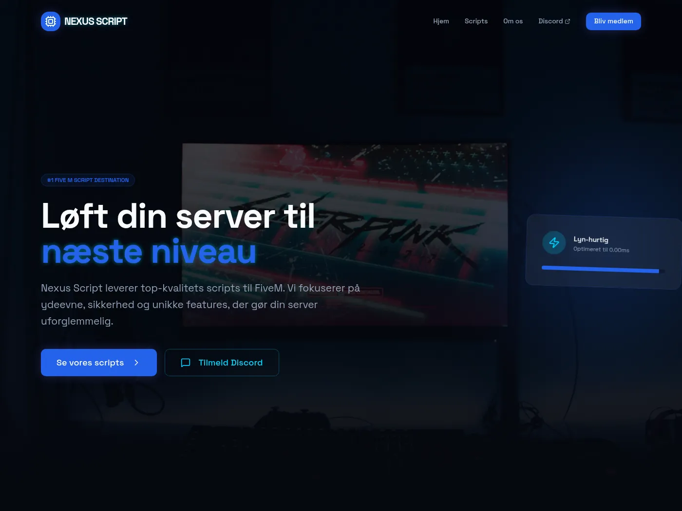 Nexus Script Hjemmeside