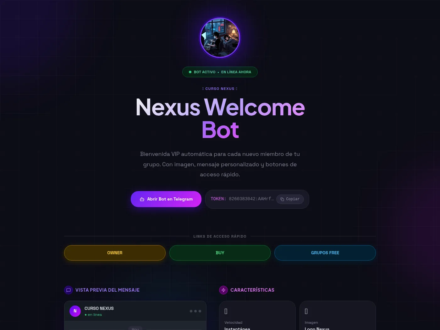 Nexus Welcome Bot