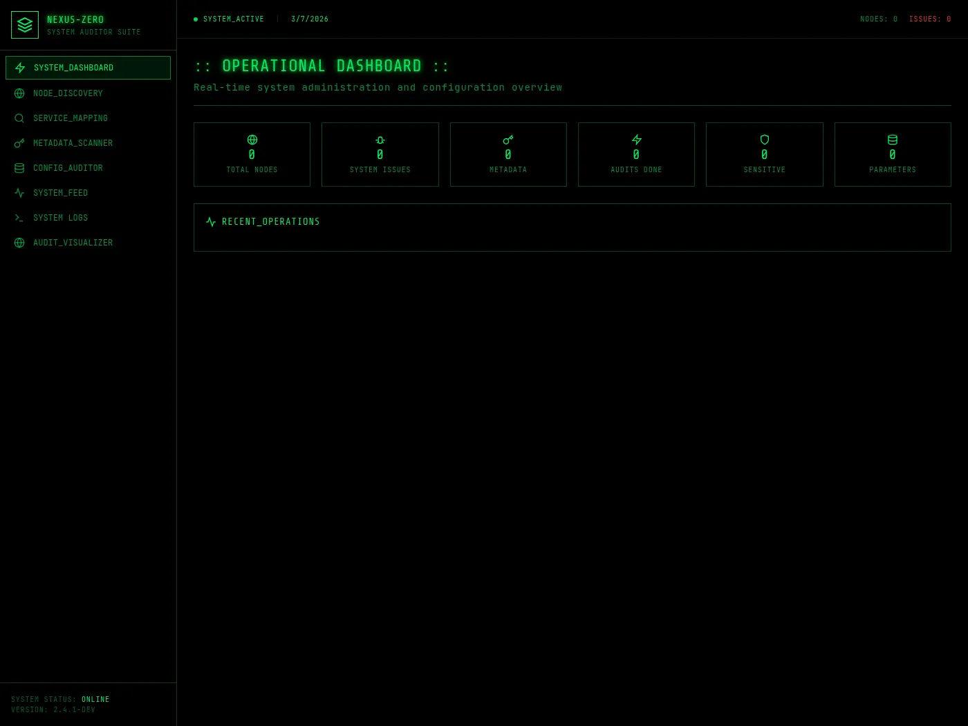 NEXUS-ZERO Auditor Suite