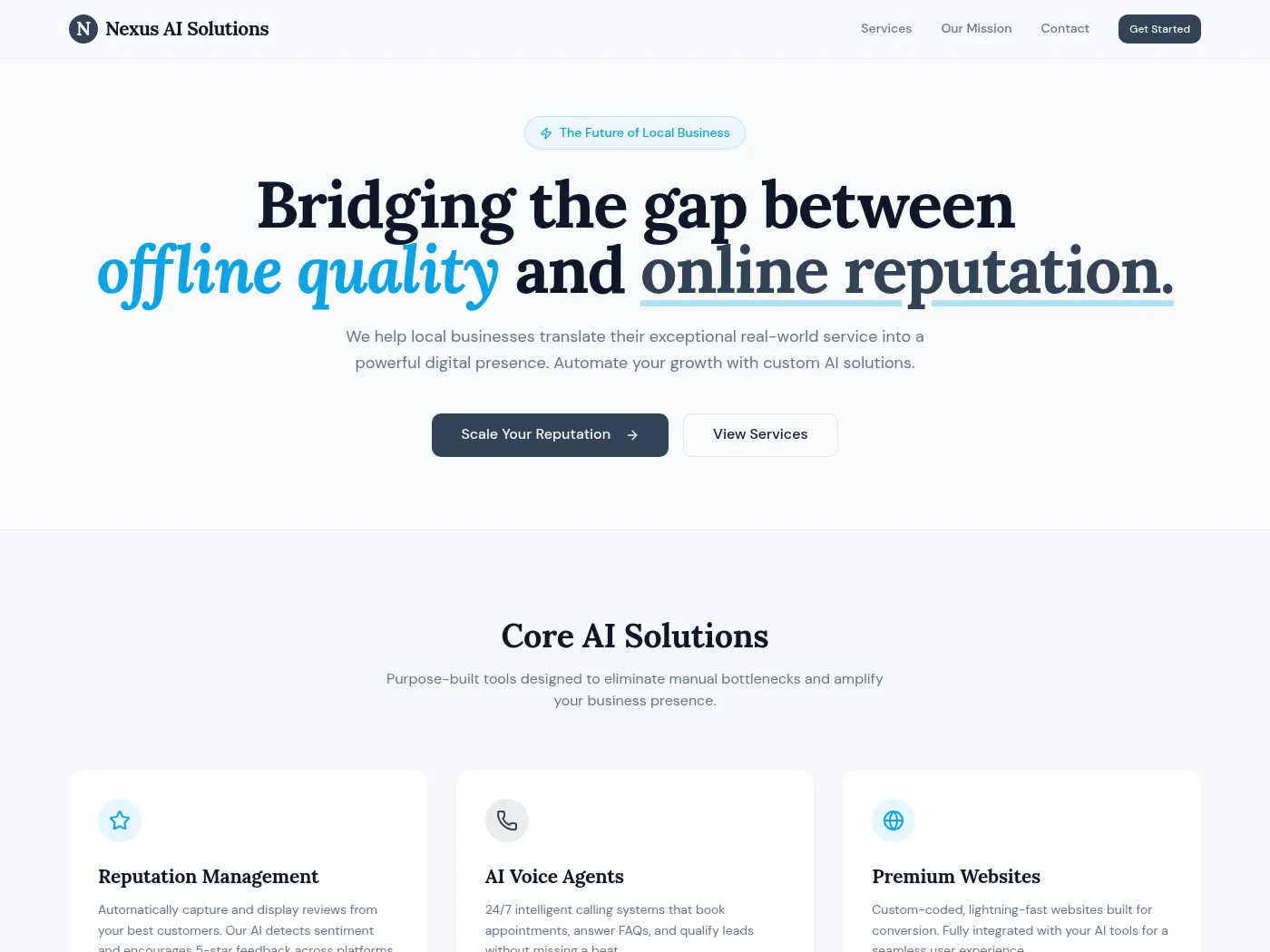 Nexus AI Solutions Site