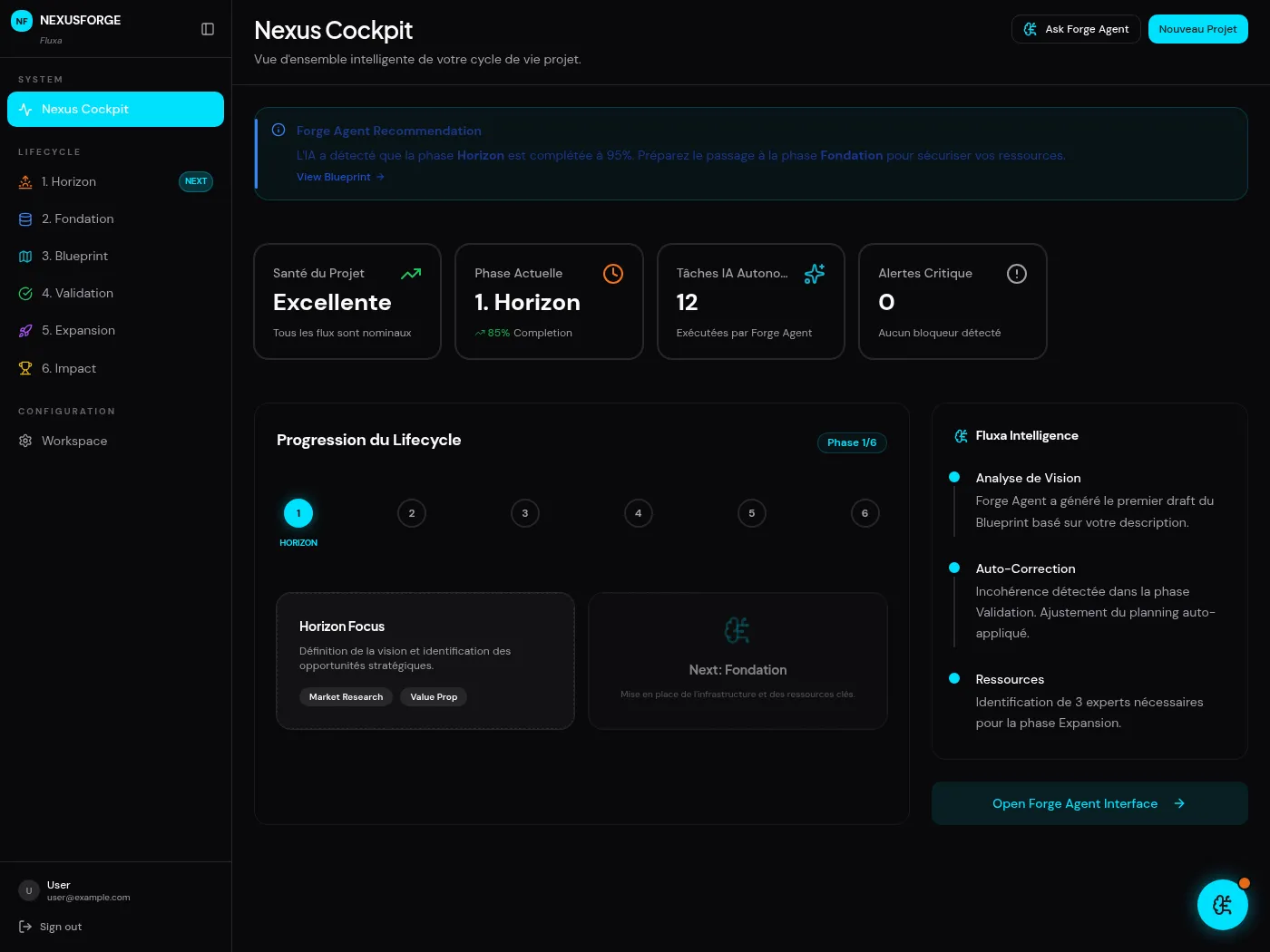 NexusForge Project Cockpit