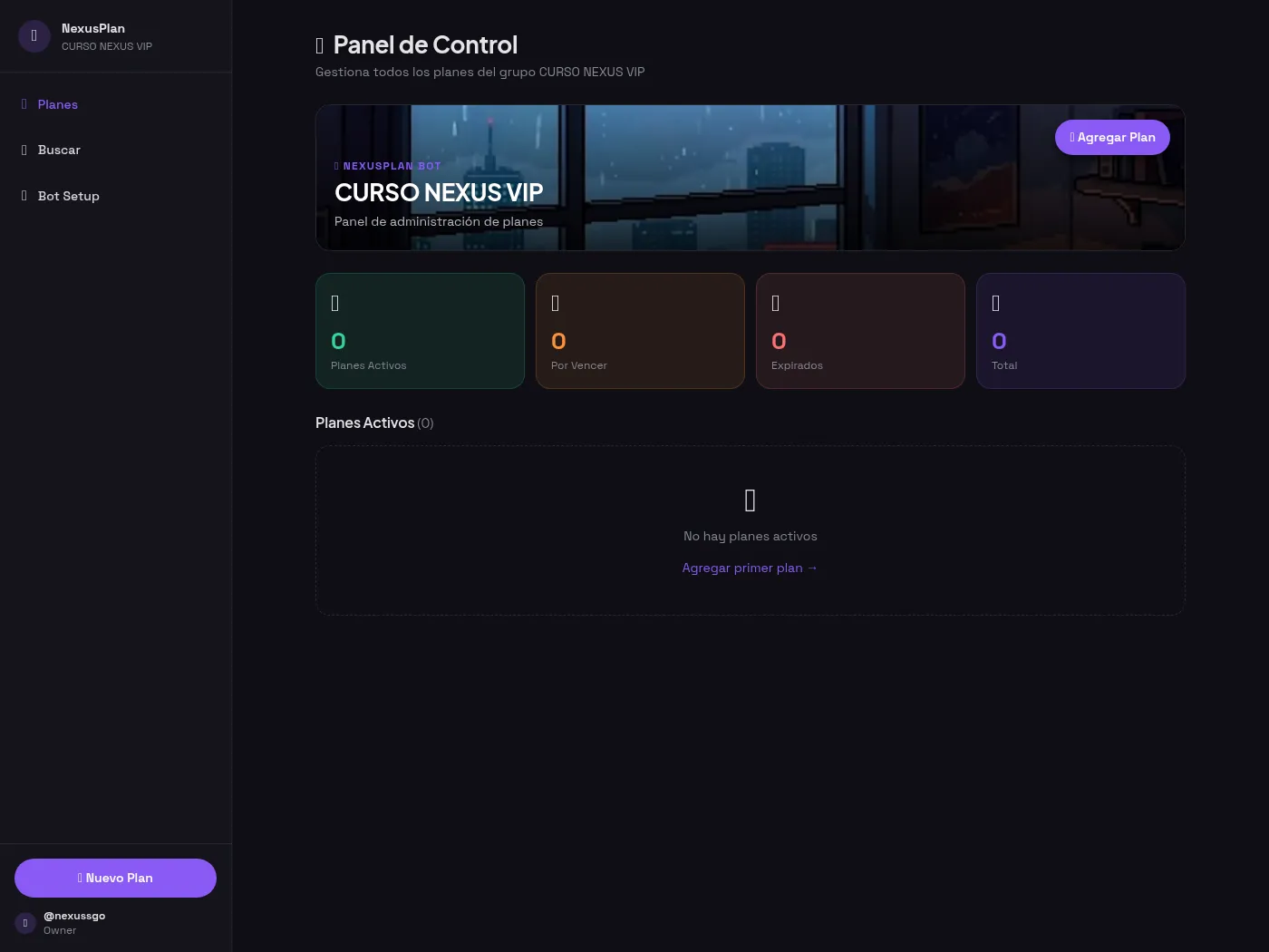 NexusPlan Telegram Bot