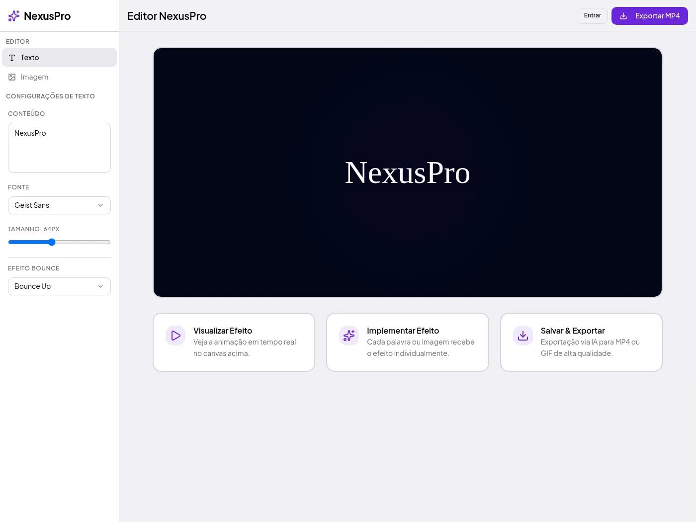 NexusPro Bounce Editor