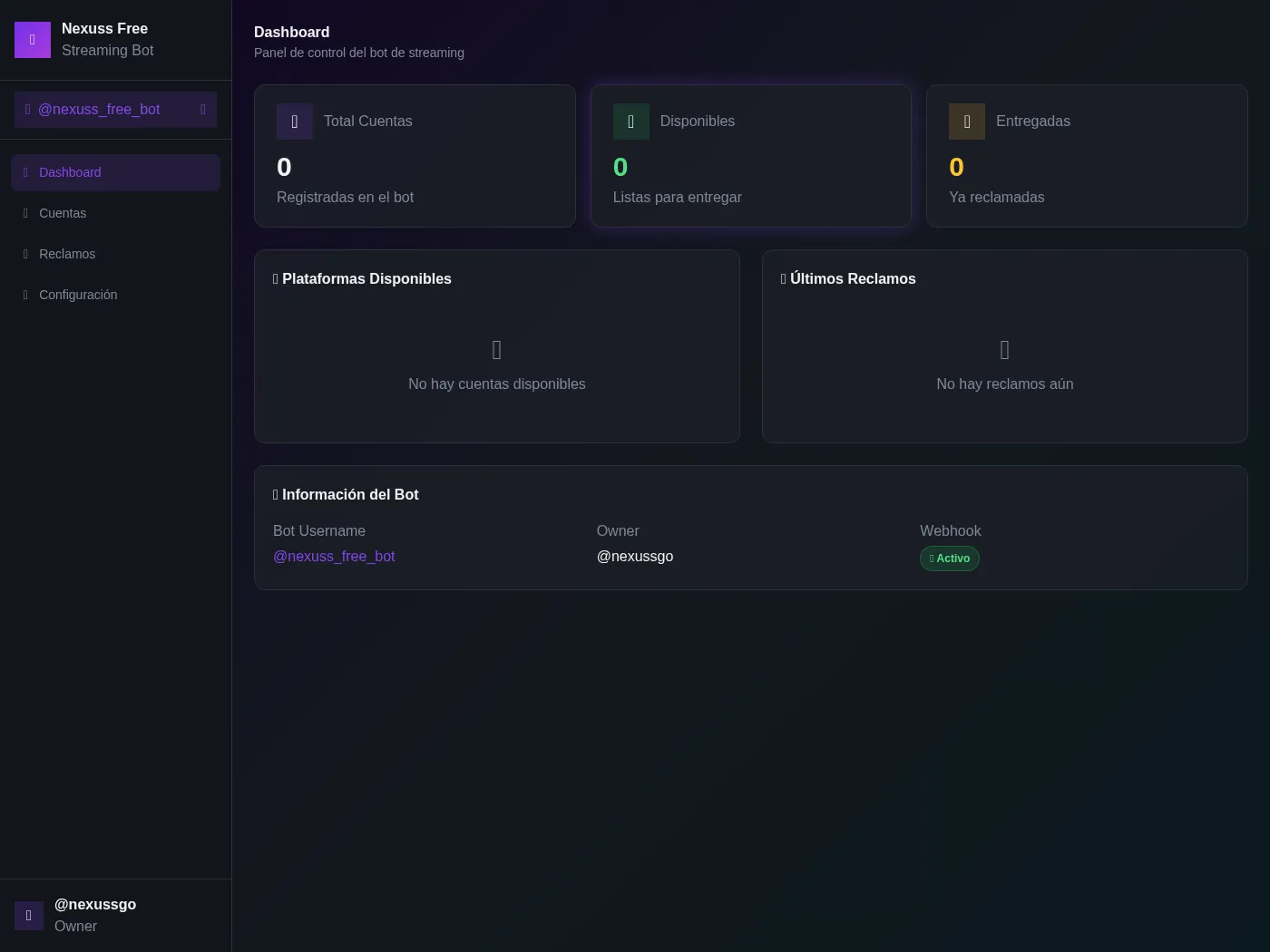 Nexuss Streaming Bot