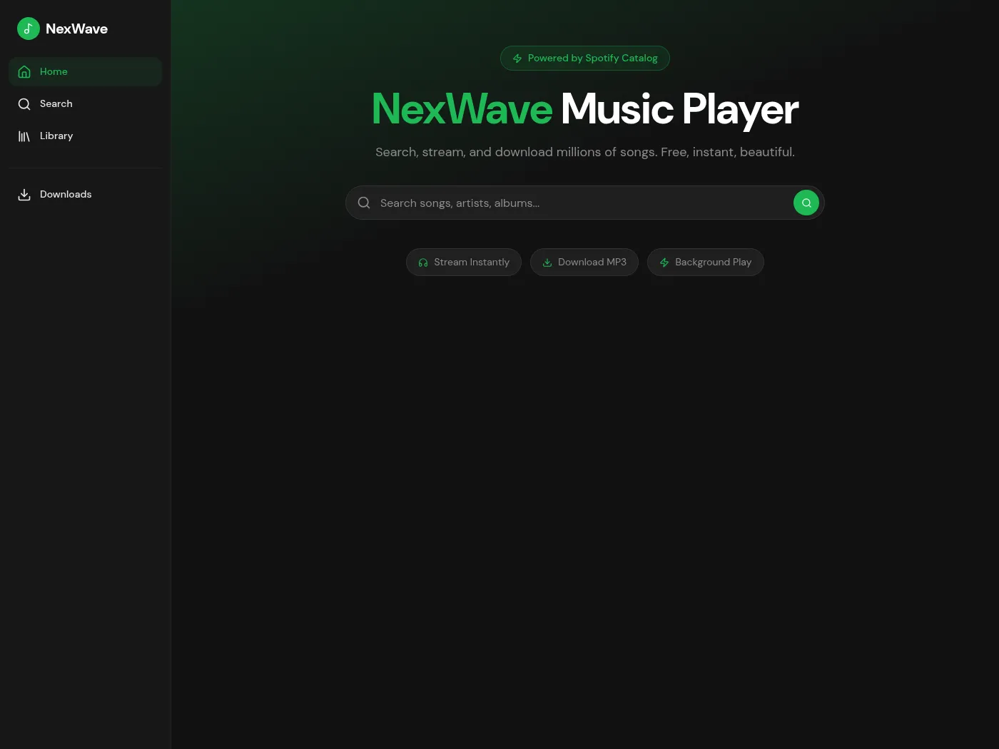 NexWave Music Player