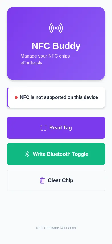 NFC Buddy App