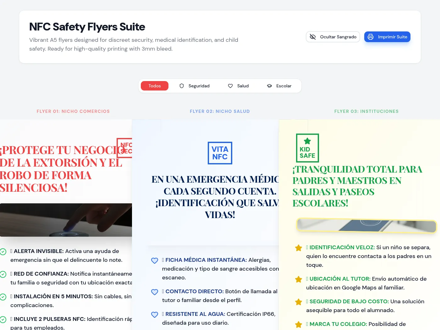 NFC Safety Flyers Suite