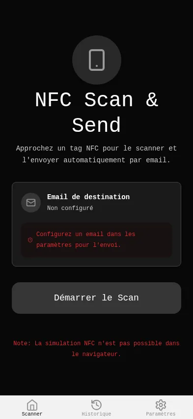 NFC Scan & Send