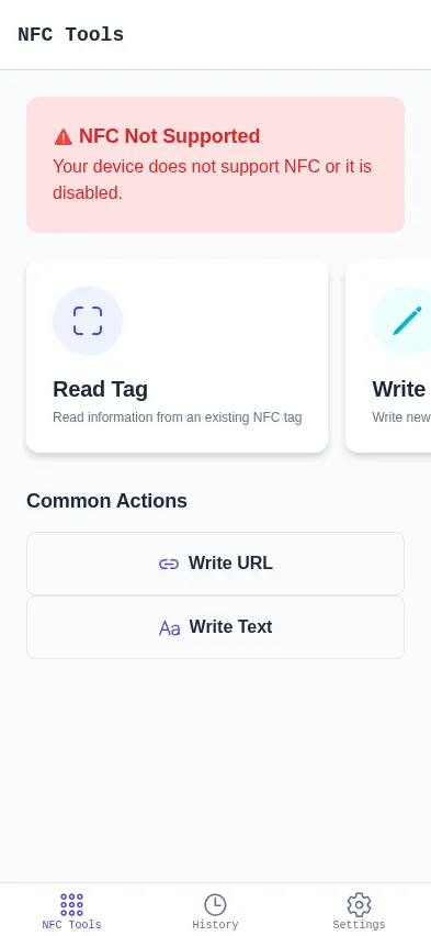 NFC Tag Writer
