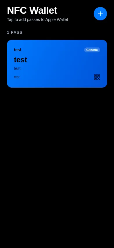 NFC Wallet Adder