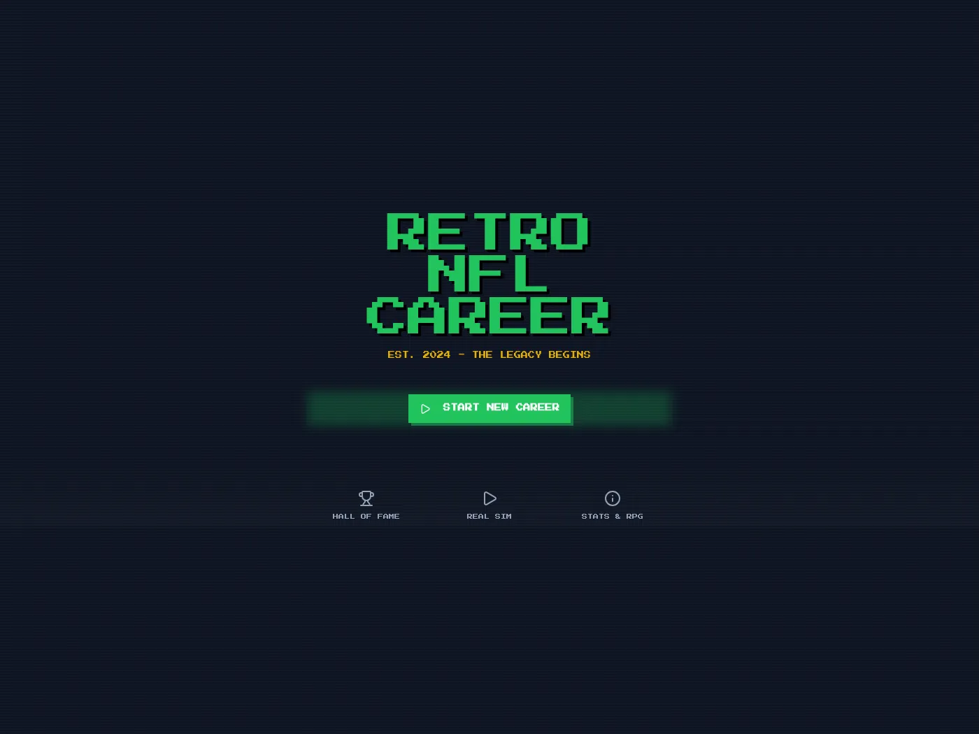 NFL Career Simulator