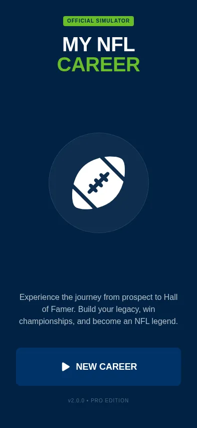 NFL Career Simulator