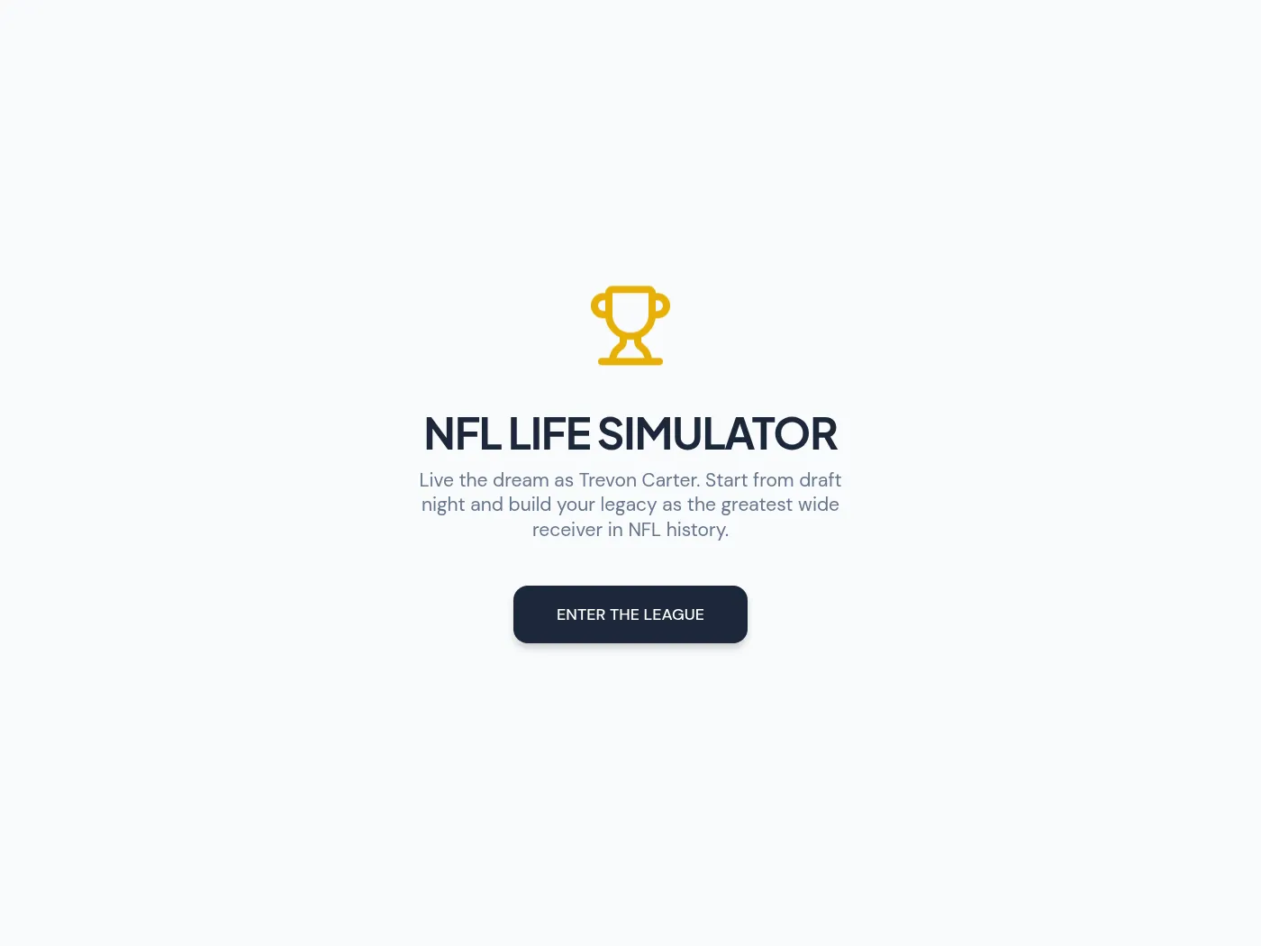 NFL Life Simulator